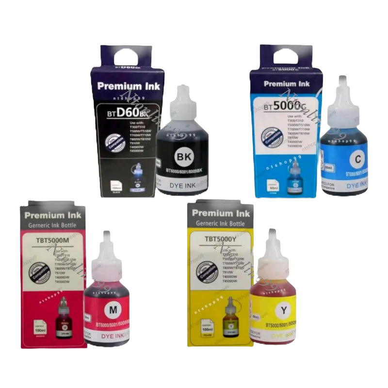 หมึกพิมพ์ Brother BT-D60Bk. BT500c/m/y #น้ำหมึกเกรดพรีเมี่ยมคุณภาพสูง ...