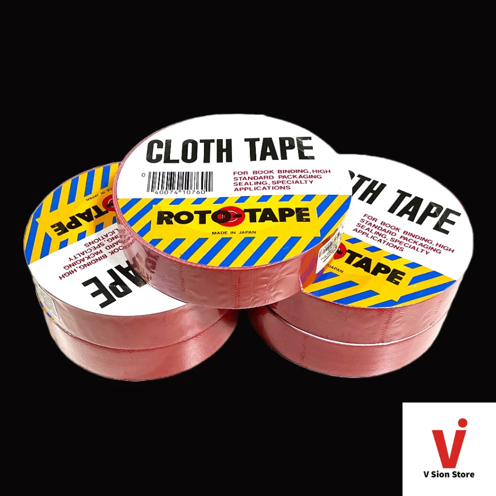 ROTO-TAPE Cloth Tape สีแดง | Shopee Thailand
