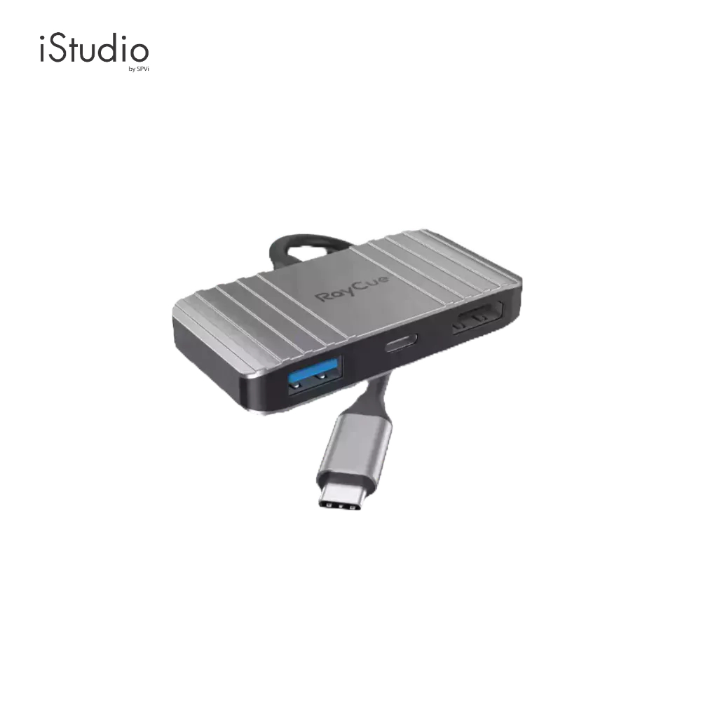 RAYCUE 3 IN 1 USB-C HUB ADAPTER (USB 3.0+USB-C+HDMI) อุปกรณ์แปลงสัญญาณ ...