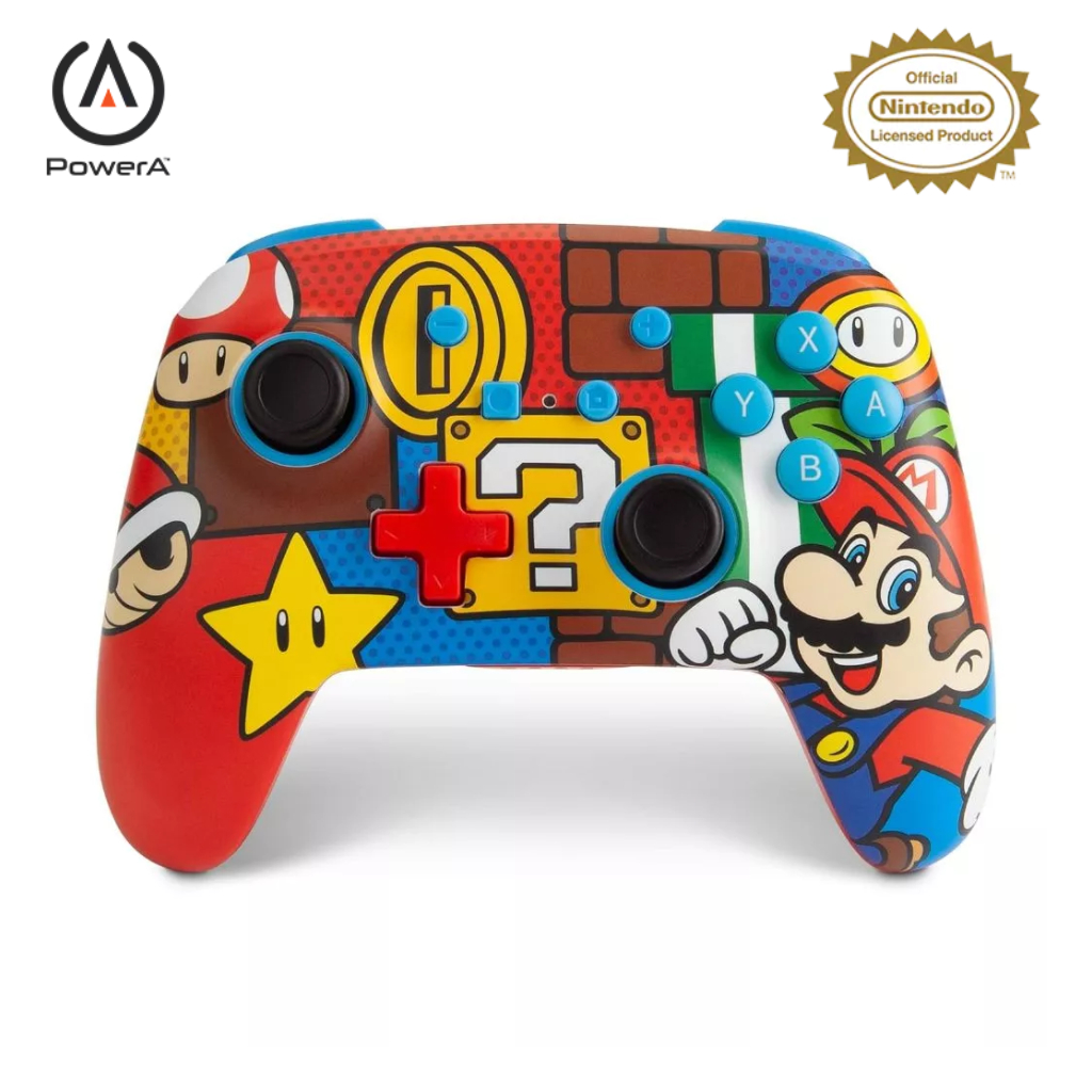 PowerA Enhanced Wireless Nintendo Switch Controller - Mario Pop ...
