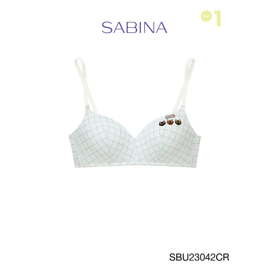 Sabina Pretty Perfect Level 1 เสื้อชั้นใน ไร้โครง รหัส SBU23042CR - สีครีม | Shopee Thailand