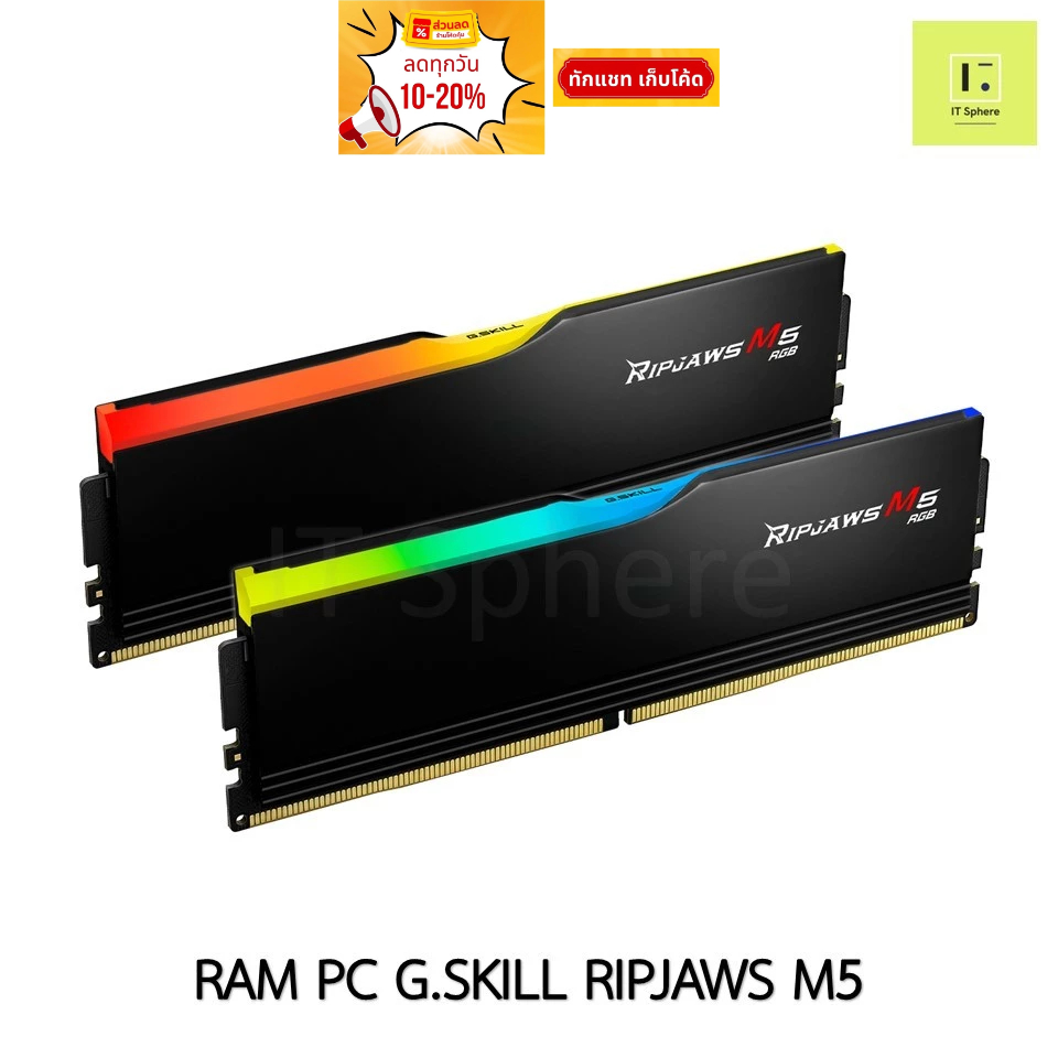 [32-96 GB] RAM G.SKILL RIPJAWS M5 RGB BLACK DDR5 PC 32GB 48GB 64GB 96GB ...