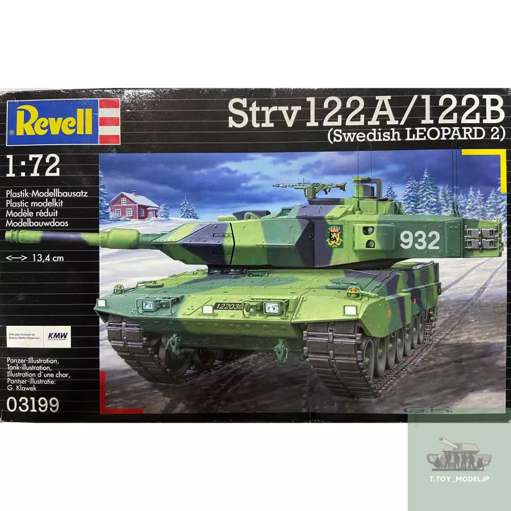 Revell 1/72 Swedish Leopard 2 Strv 122A/122B / 03199 โมเดลรถถัง โมเดลรถถังประกอบ | Shopee Thailand