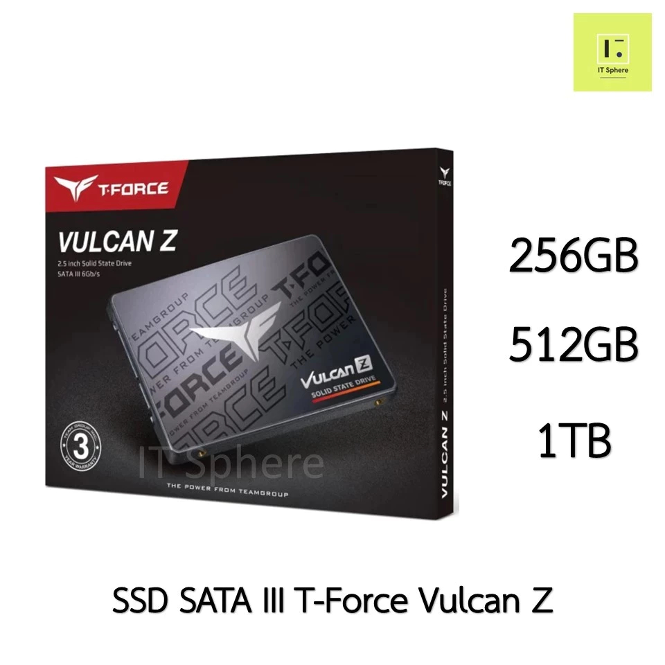 SSD SATA III T-Force Vulcan Z 256GB 512GB 1TB tforce t force teamgroup ...