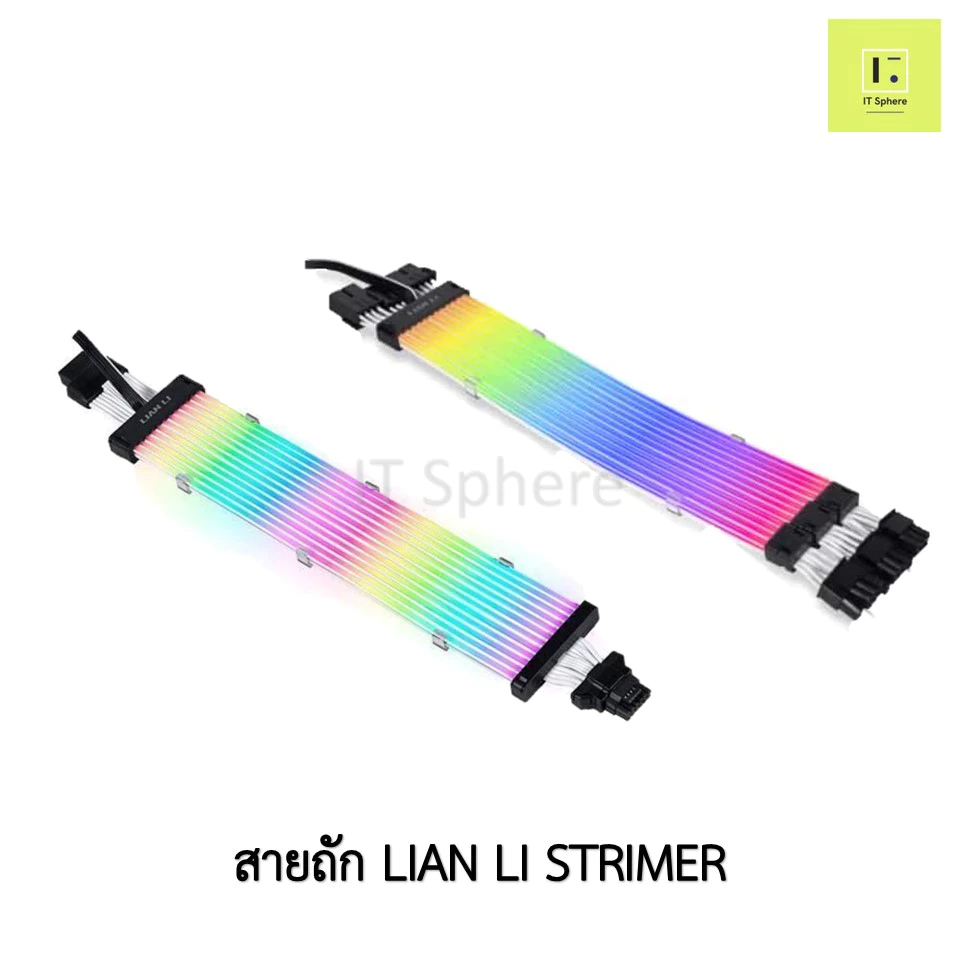 สายถัก Lian Li STRIMER Plus 24 V2 rgb 8pin 6+2 12 16pin 24pin STRIMER ...
