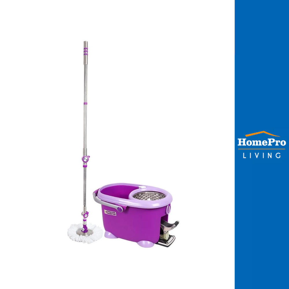 BE WISH ชุดอุปกรณ์ถังปั่นพร้อมไม้ม็อบ BOBO MAX 2 สีม่วง | Shopee Thailand