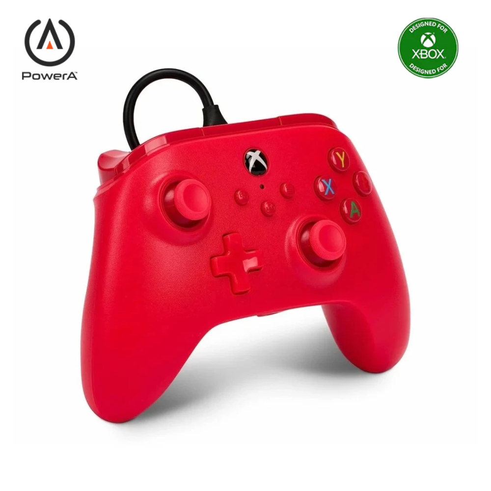 PowerA Wired Controller for Xbox Series X|S – Red (Officially Licensed ...