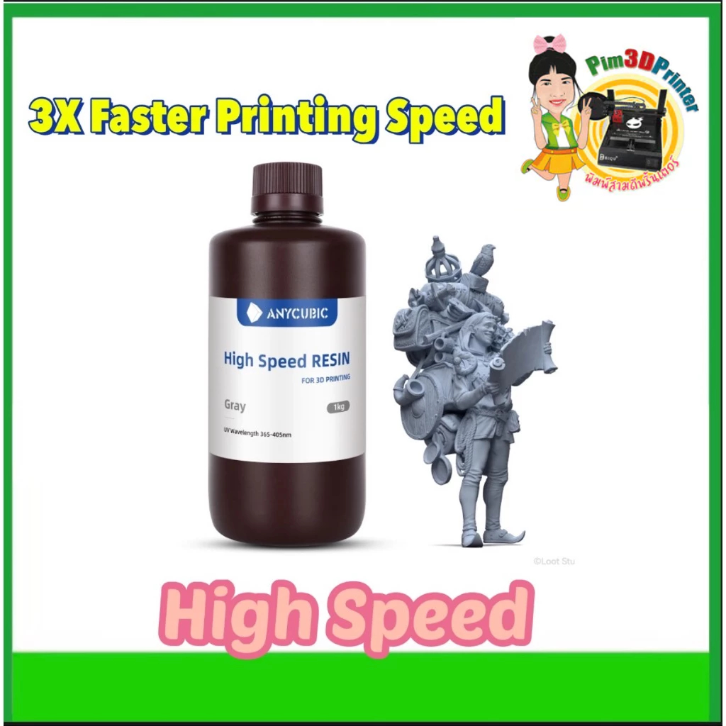 Anycubic High Speed UV Resin 405nm 1000ml for M5s 3D Printer | Shopee ...