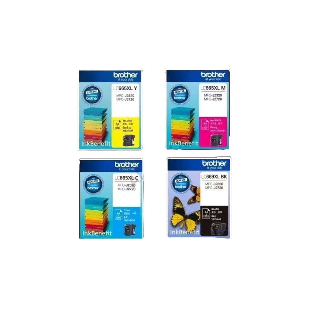 Brother LC-665XL C.M.Y. LC-669XLBk. MFC-J2320 MFC-J2720 #ของแท้ ...