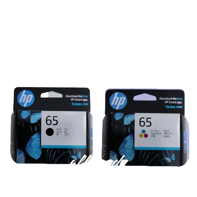 หมึกพิมพ์HP 65Bk.(สีดำ) HP 65Co.(3สี)หมึกแท้ใช้กับเครื่องHP All-in-One ...