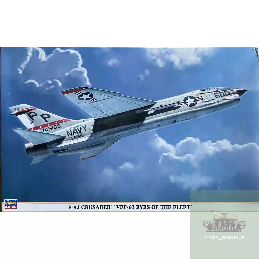 Hasegawa 1/48 F-8J Crusader VFP-63 Eyes Of The Fleet โมเดลเครื่องบินรบ ...