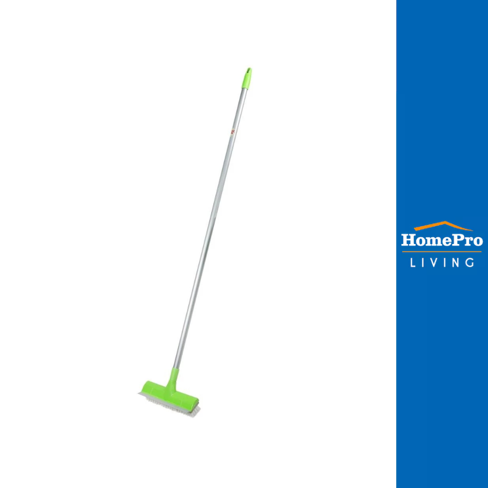 SCOTCH-BRITE แปรงขัดพื้นไนลอนพร้อมที่ปาดน้ำ SUPER BROOM 9 นิ้ว สีเขียว ...