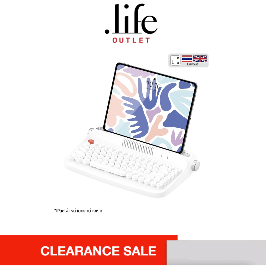 Actto Retro Bluetooth Keyboard - Snow White By Dotlifeoutlet | Shopee ...