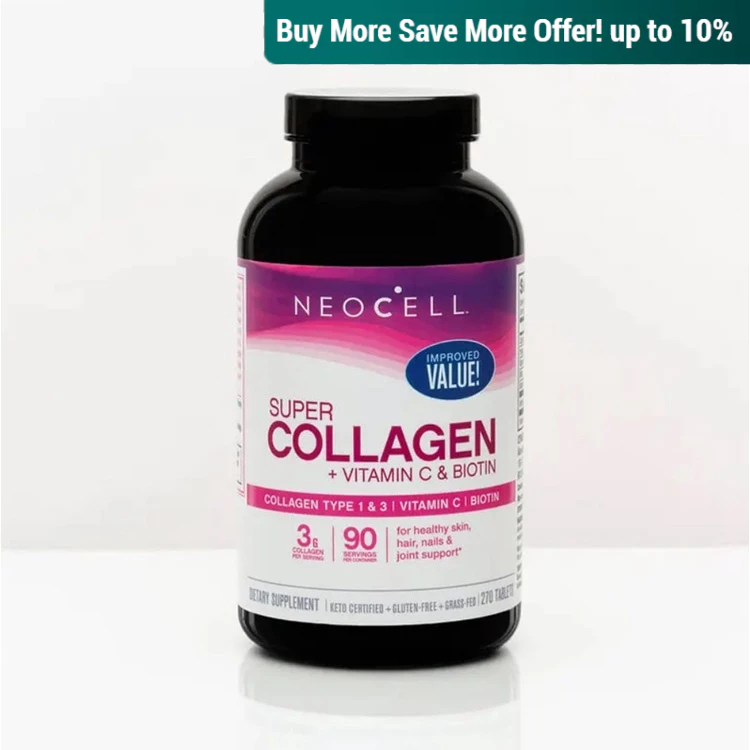 Neocell, Super Collagen Tablets + Vitamin C & Biotin, 270 Tablets ...