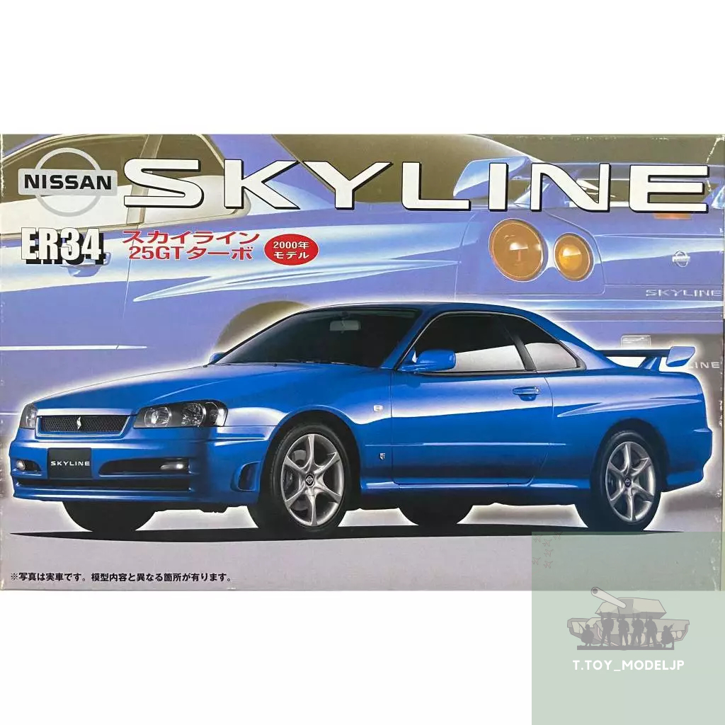 Fujimi 1/24 ER34 Skyline 25GT 2000Turbo โมเดลรถยนต์ รถแข่ง รถซิ่ง โมเดล ...