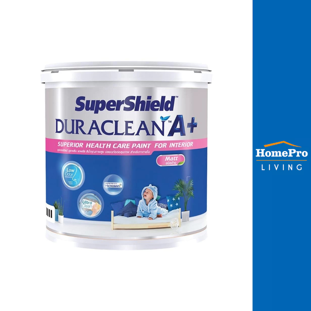 TOA สีน้ำทาภายใน SUPERSHIELD DURACLEAN A+ BASE A ด้าน 2.5 แกลลอน ...
