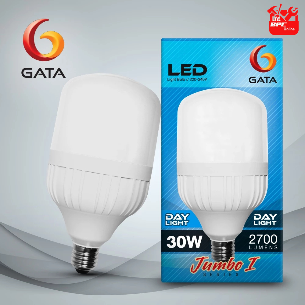 หลอดไฟ LED GATA 30W 50W รุ่น Jumbo ขั้ว E27 แสงสีขาว | Shopee Thailand
