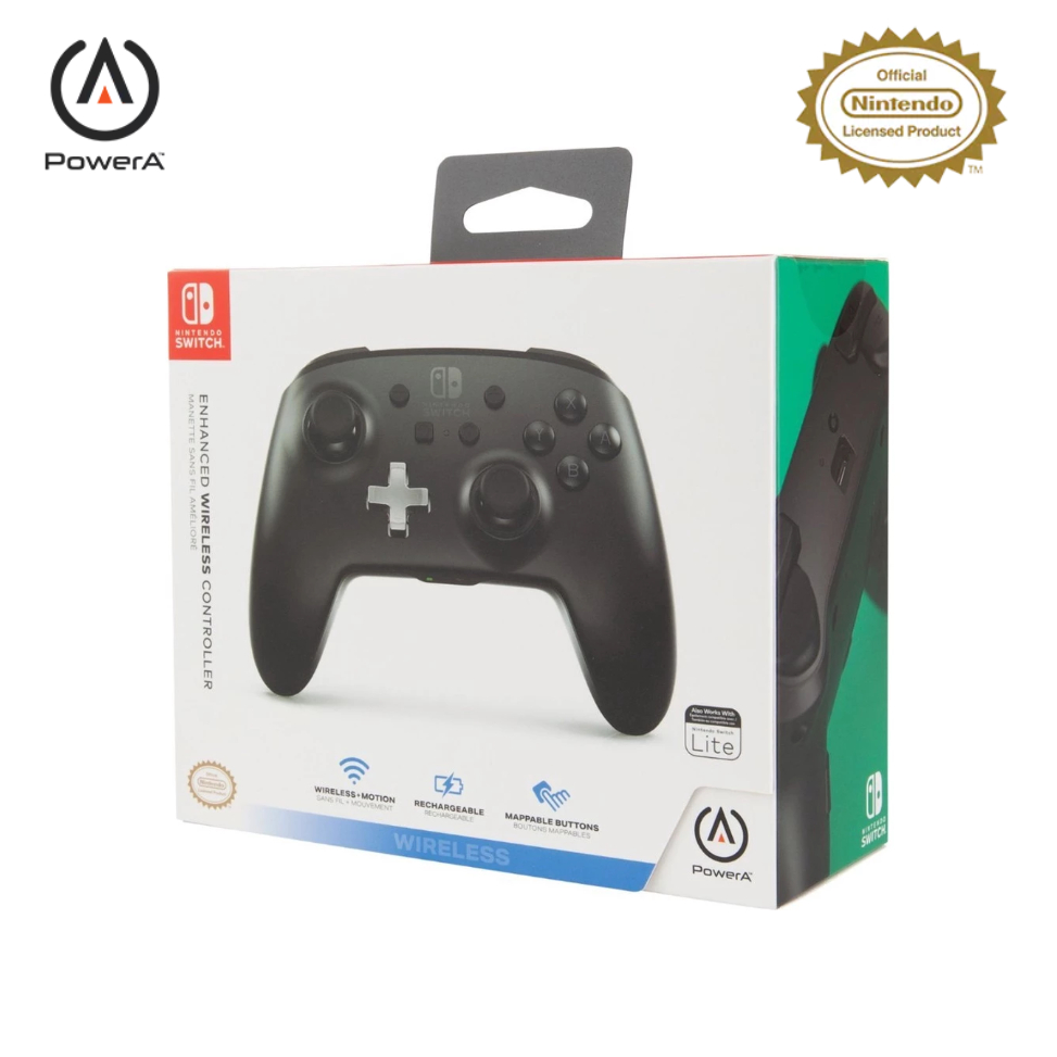 PowerA Enhanced Wireless Controller For Nintendo Switch - Black ...