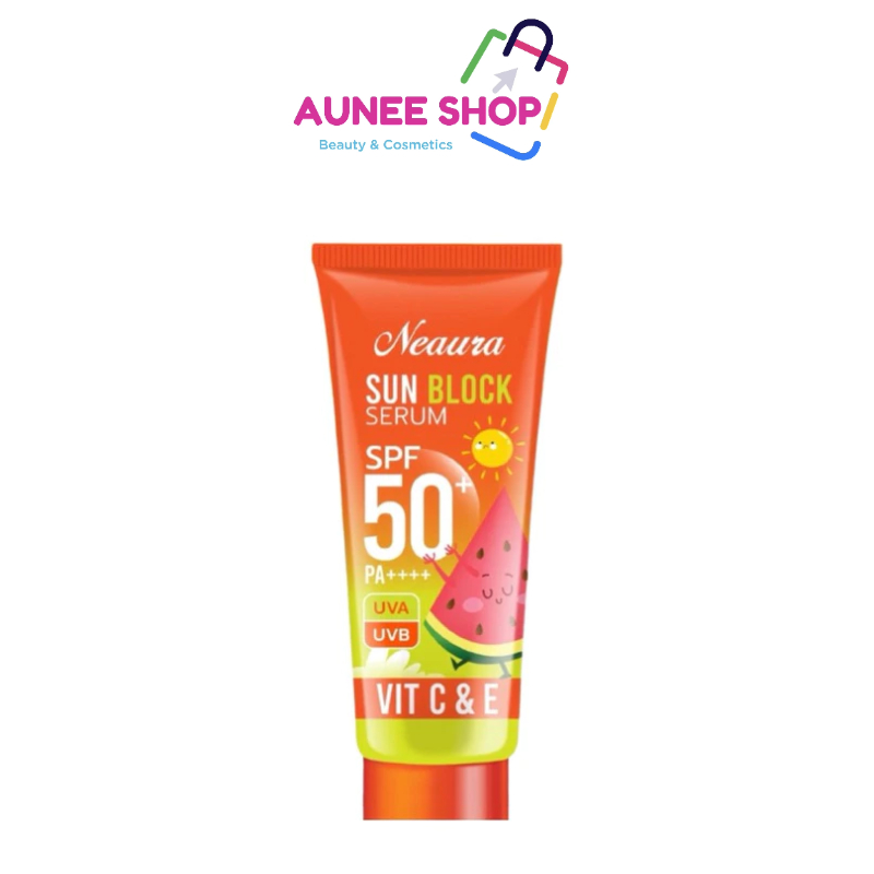 ส่งฟรี/มีไลฟ์ ลด50% (หลอด)!!Neaura Sun Block Serum SPF50+ PA++++ 150 ...