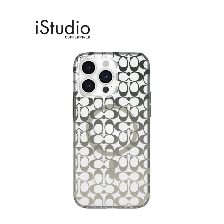 COACH เคสกันกระแทก Protective สำหรับ iPhone 15 Pro Max สี Signature C Ombre Deep Forest รองรับ ...