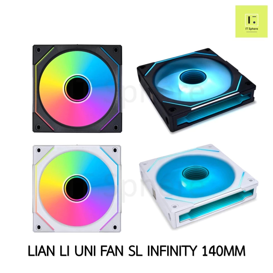 [SL-INF] 140MM LIAN LI UNI FAN SL INFINITY RGB BLACK WHITE สีขาว สีดำ ...