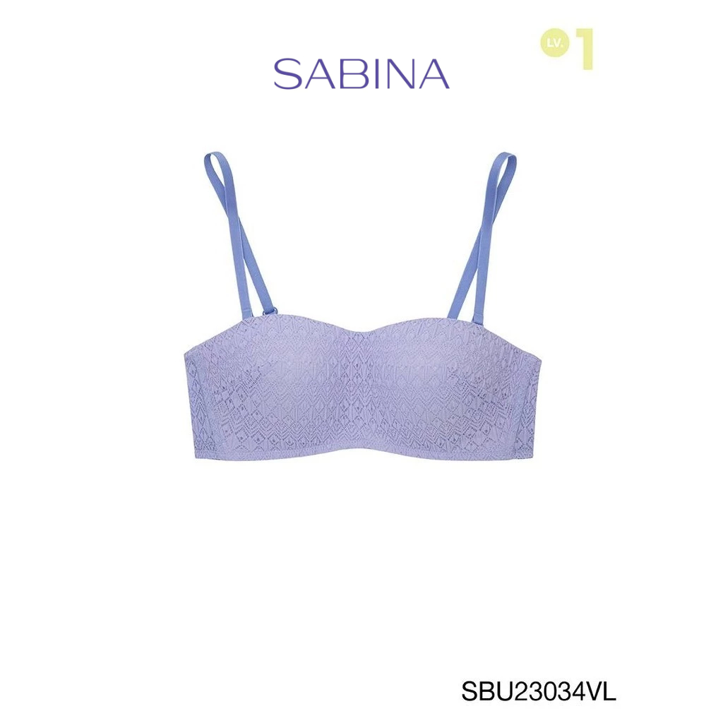 Sabina Pretty Perfect Level 1 เสื้อชั้นใน เกาะอก ไร้โครง รหัส SBU23034VL - สีม่วงอ่อน | Shopee ...