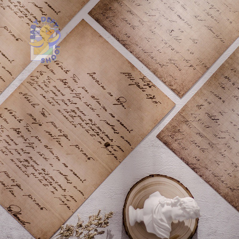 การ์ดภาพ บันทึกเก่า Old Memo Card ขนาด 14*21ซม 300แกรม พร็อบ กระดาษ ...