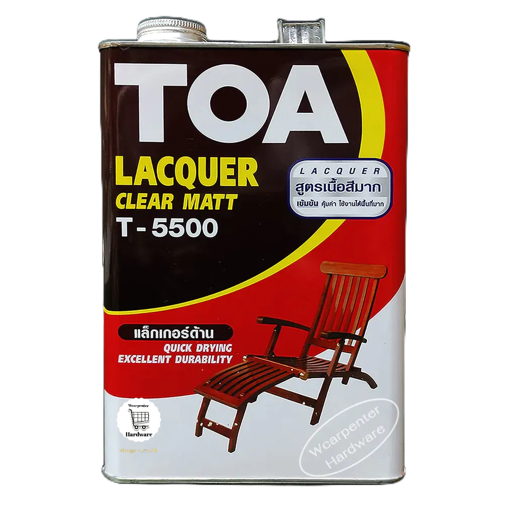 แลคเกอร์ด้าน TOA T-5500ภายใน 3.785 ลิตร ระหว่างการจัดส่งหากสินค้าชำรุดทางร้านไม่รับเคลมทุกกรณี ...