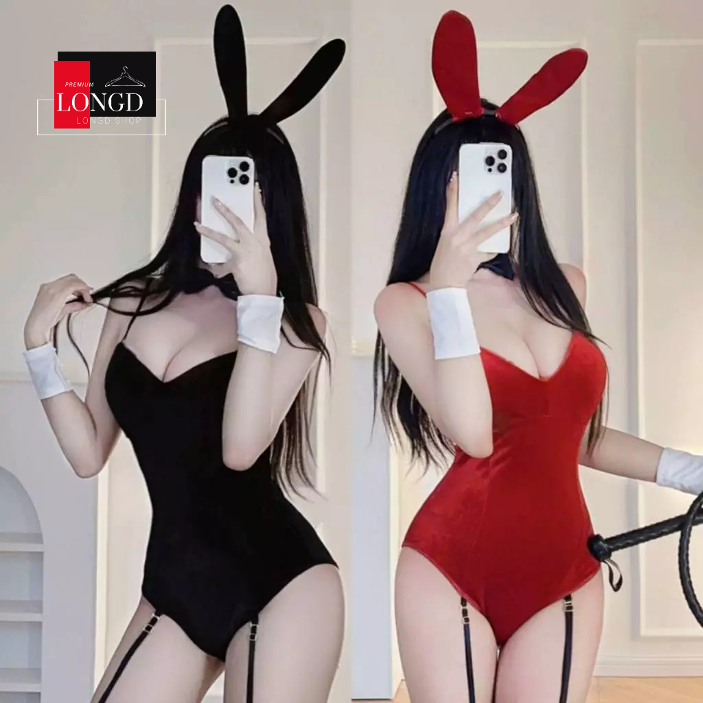 ชุดนอนไม่ได้นอน ชุดนอนเซ็กซี่ ชุดบันนี่คอสเพลย์ BN002 กำมะหยี่ พร้อมส่งจากไทย | Shopee Thailand