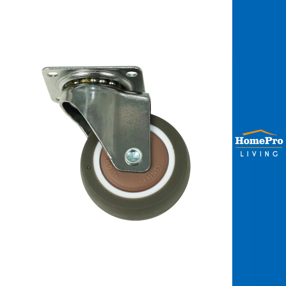 DEXZON ลูกล้อยาง TPR แป้นหมุน ไม่มีเบรก 2 นิ้ว สีดำ | Shopee Thailand