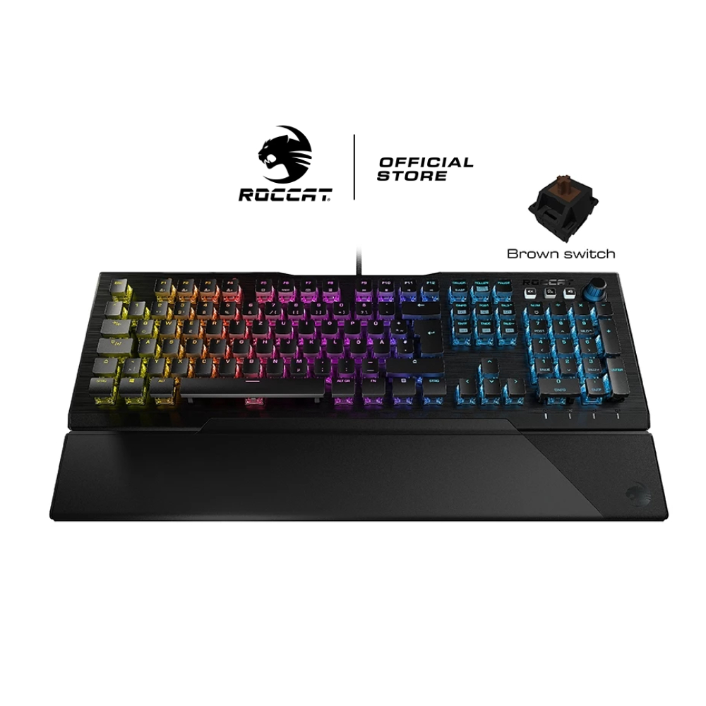 คีย์บอร์ดเกมมิ่ง(คีย์ภาษาไทย) Roccat Gaming Keyboard รุ่น VULCAN 121 ...