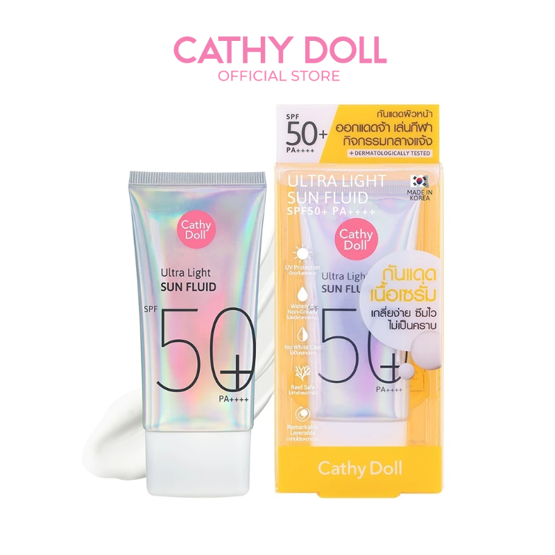 [1แถม1 เฉพาะขนาด 15ml] Cathy Doll อัลตร้าไลท์ซันฟลูอิด เอสพีเอฟ50+ พีเอ++++ 40ml กันแดด SAYPAN ...