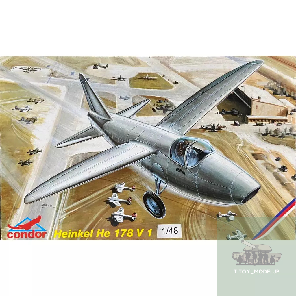Condor 1/48 Heinkel He 178 V1 โมเดลเครื่องบินรบ เครื่องบินรบสงครามโลก ...