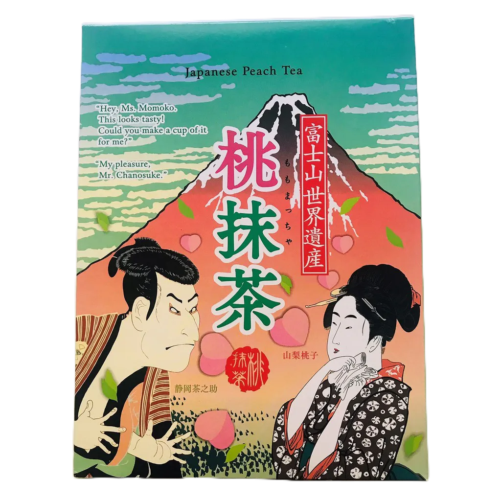 ชาเขียวรสพีช Japanese Peach Green Tea จากหมู่บ้านน้ำใส แห่งภูเขาไฟฟูจิื ...