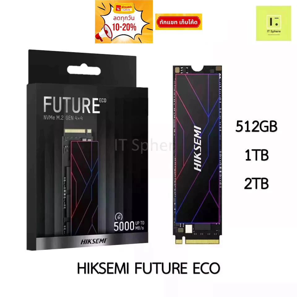 SSD M.2 Hiksemi Future ECO 512GB 1TB 2TB GEN4 NVMe (SSD HIKSEMI FUTURE ...