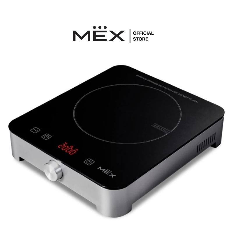 MEX รุ่น PIC11S เตาแม่เหล็กไฟฟ้าแบบตั้งโต๊ะ 1 หัวเตาขนาด 19.6 ซม. (พร้อมหม้อและฝาแก้วปิดหม้อ ...