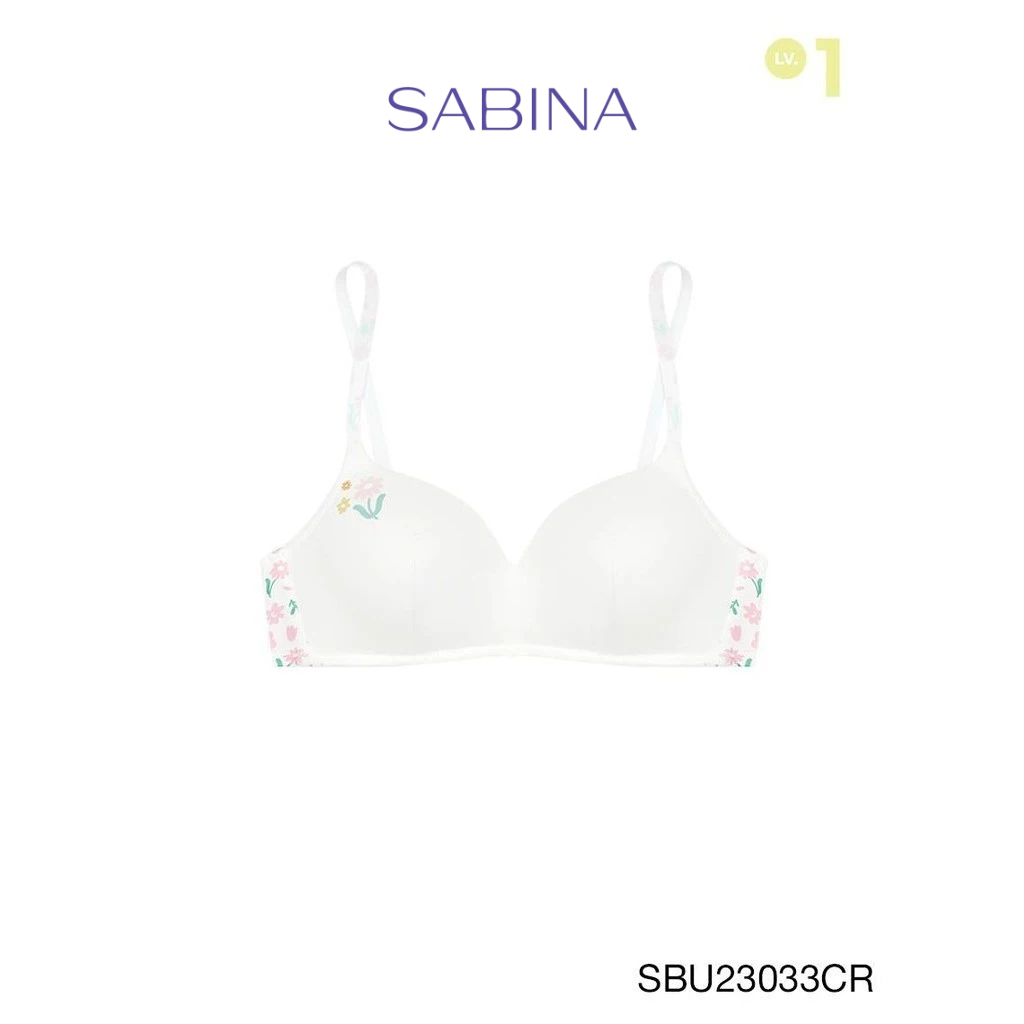 Sabina Pretty Perfect Level 1 เสื้อชั้นใน ไร้โครง รหัส SBU23033CR - สีครีม | Shopee Thailand