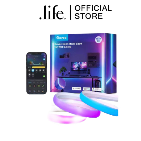 Govee ไฟเส้น Neon Rope Light for Wall Lining Matter (5 เมตร) by Dotlife ...