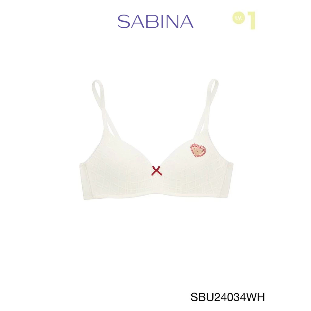 Sabina Pretty Perfect Level 1 เสื้อชั้นใน ไร้โครง รหัส SBU24034WH - สีขาว | Shopee Thailand