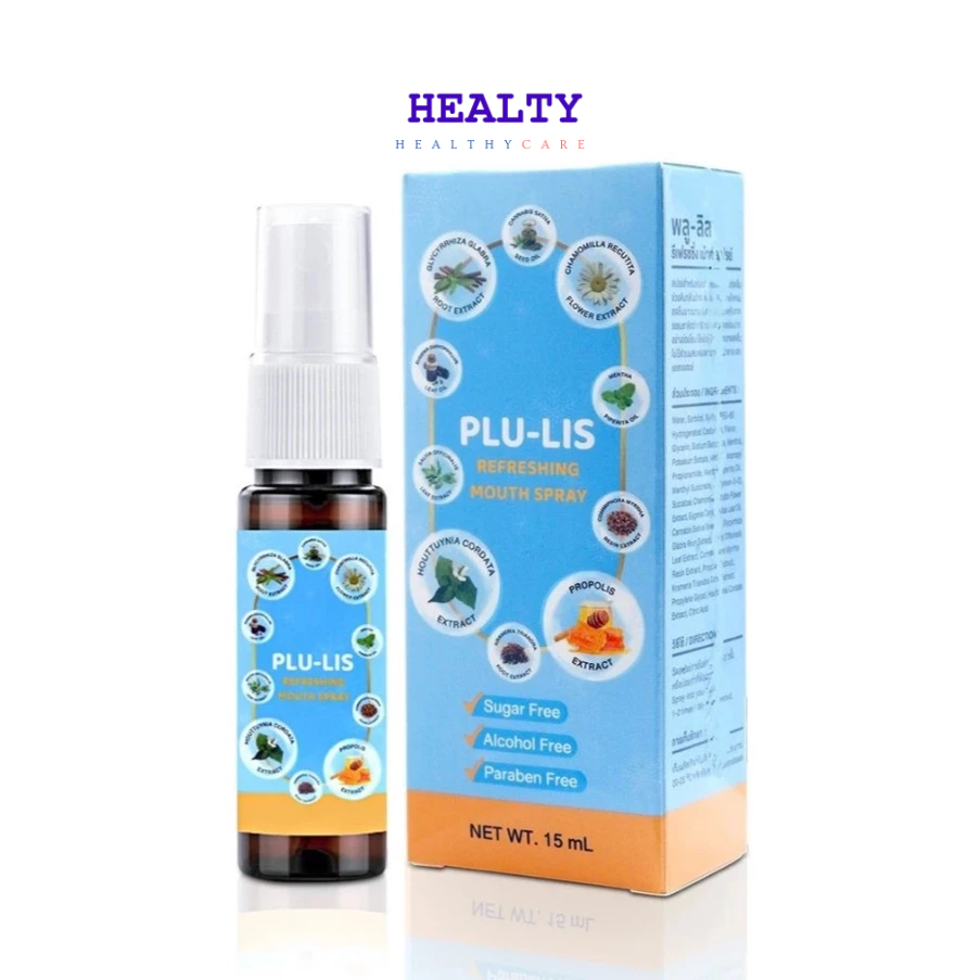 PLU-LIS Refreshing Mouth Spray 15ml. พลู-ลิส รีเฟรสชิ่ง เม้าท์ สเปย์ ...