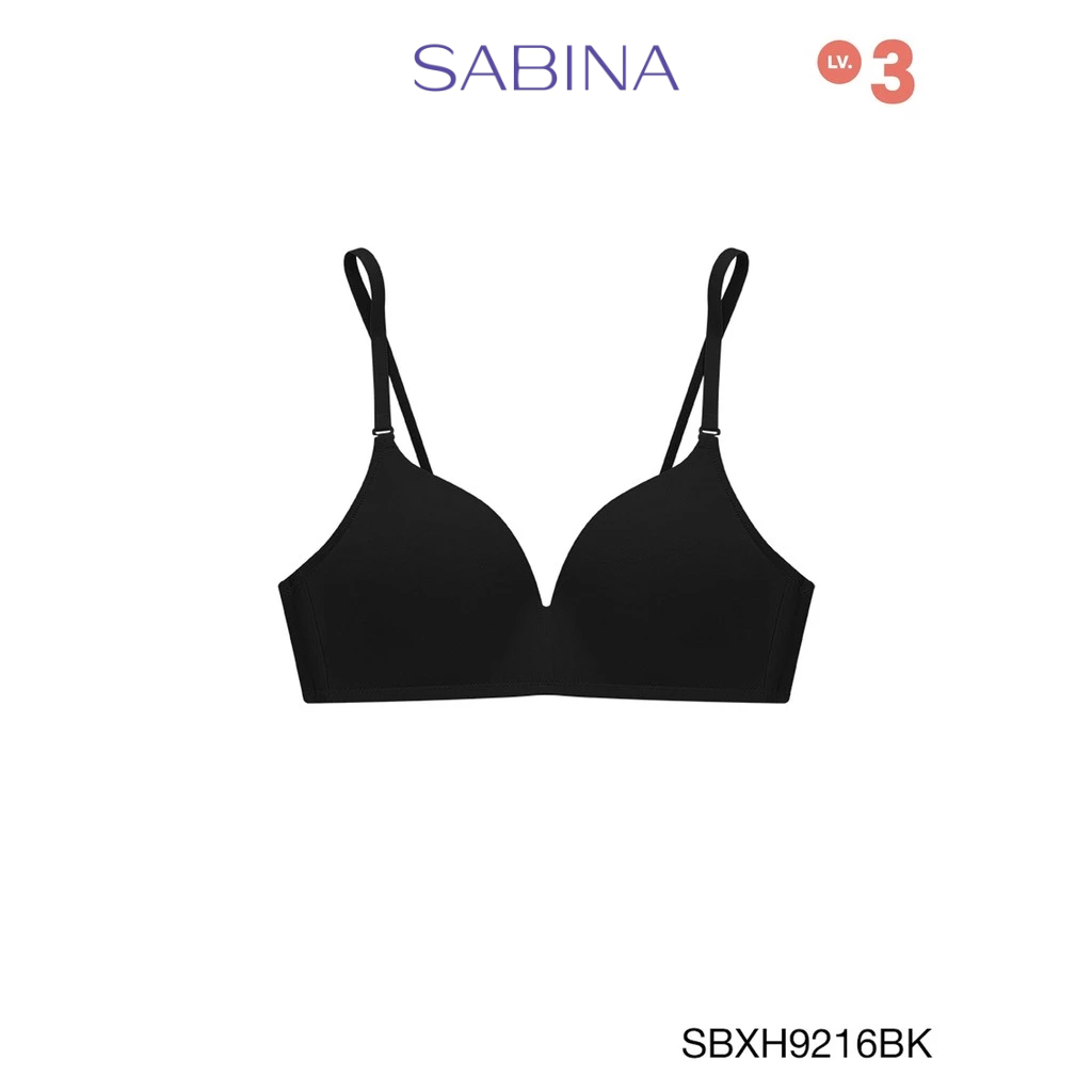 Sabina Soft Doomm Level 3 เสื้อชั้นใน ไร้โครง รหัส SBXH9216BK - สีดำ ...