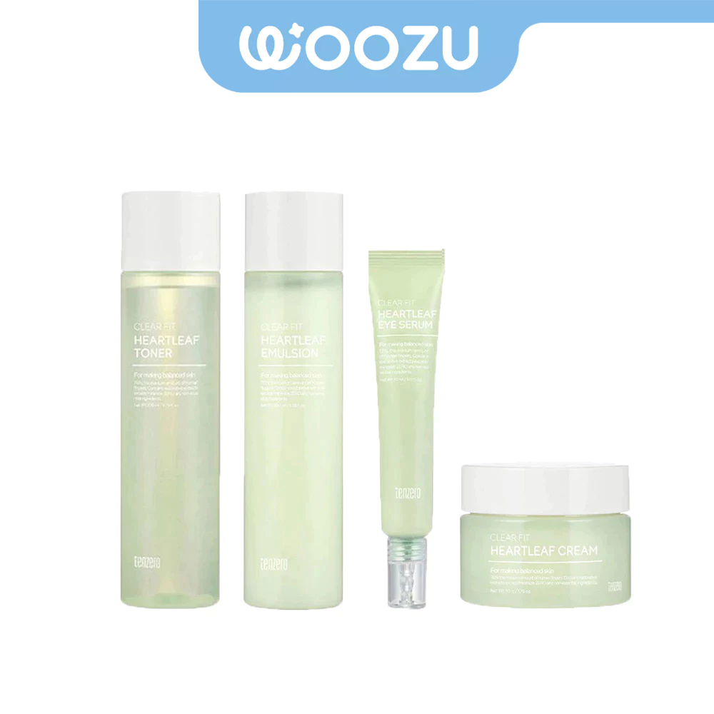 TENZERO Clear Fit Heartleaf Toner/Emulsion/Cream/Eye Serum | Shopee ...
