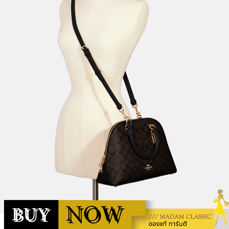 Coach กระเป๋าสะพายข้าง 2558 KATY SATCHEL IN SIGNATURE CANVAS (IMAA8) BY ...