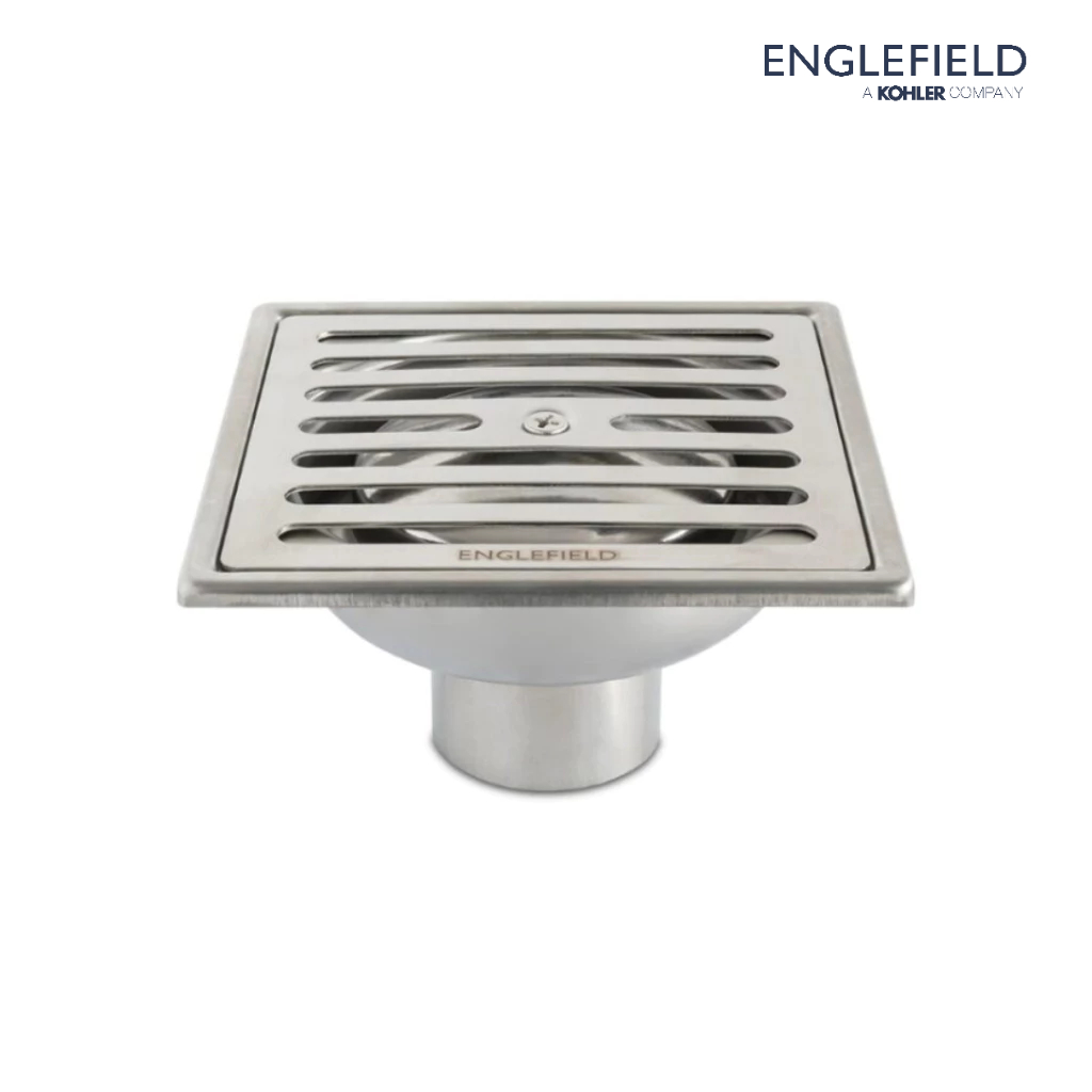 ENGLEFIELD Stainless steel floor drain - square 4" ตะแกรงกันกลิ่น ...