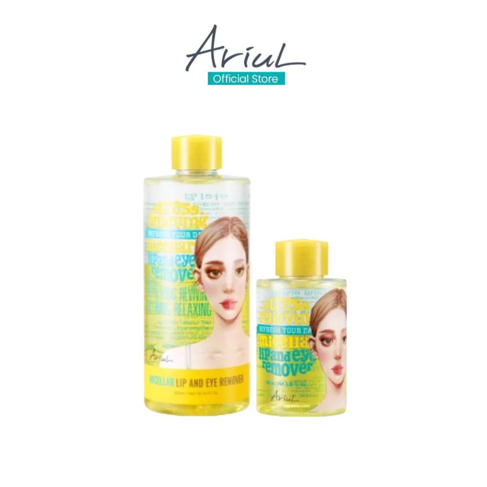 ARIUL Stress Relieving Micellar Lip and Eye Remover 100ml/300ml ...