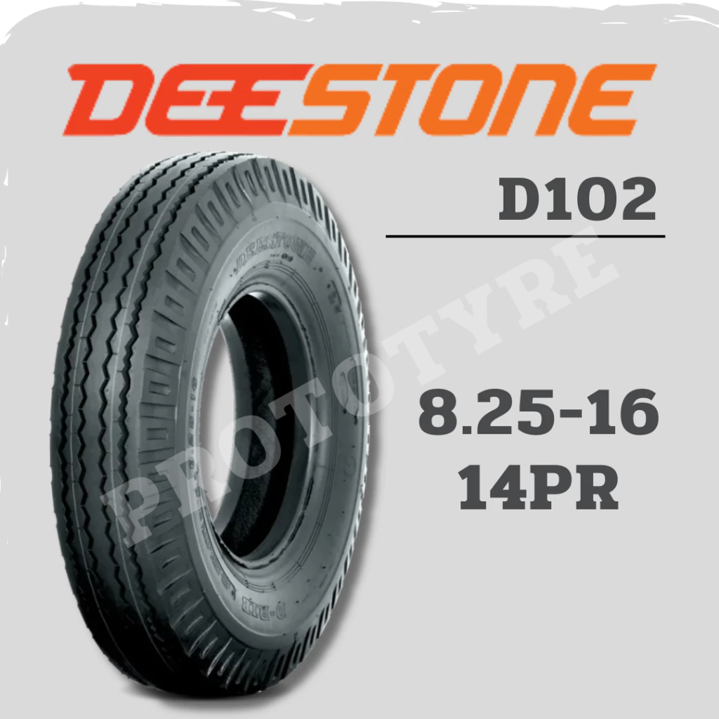 ยางรถบรรทุกผ้าใบ Deestone ขนาด 8.25-16 14PR รุ่น D102 ล้อหน้า | Shopee ...