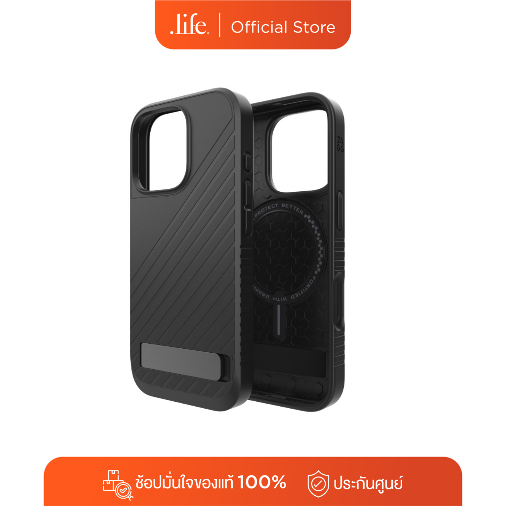 ZAGG เคสรองรับการชาร์จไร้สาย พร้อมขาตั้ง Denali Snap KS for iPhone 16 ...