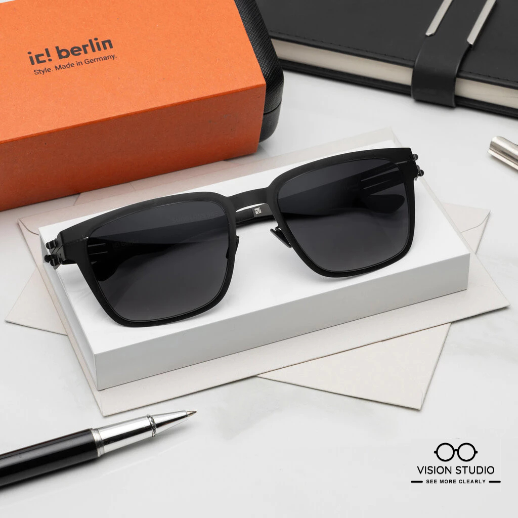 แว่นกันแดด IC BERLIN Tanner Black | Shopee Thailand