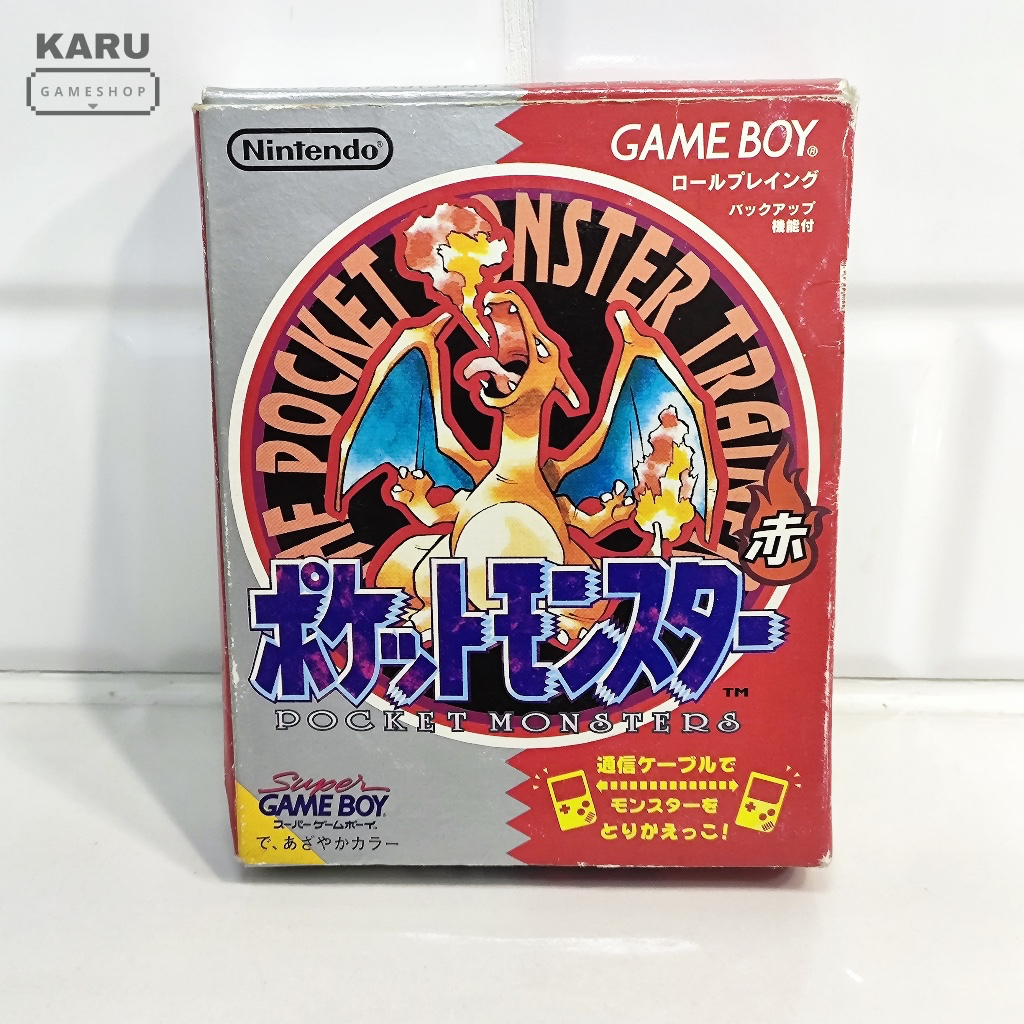 [พร้อมส่ง] มือ 2 แผ่นเกม Nintendo Gameboy : Pokemon Red ปกญี่ปุ่น ...