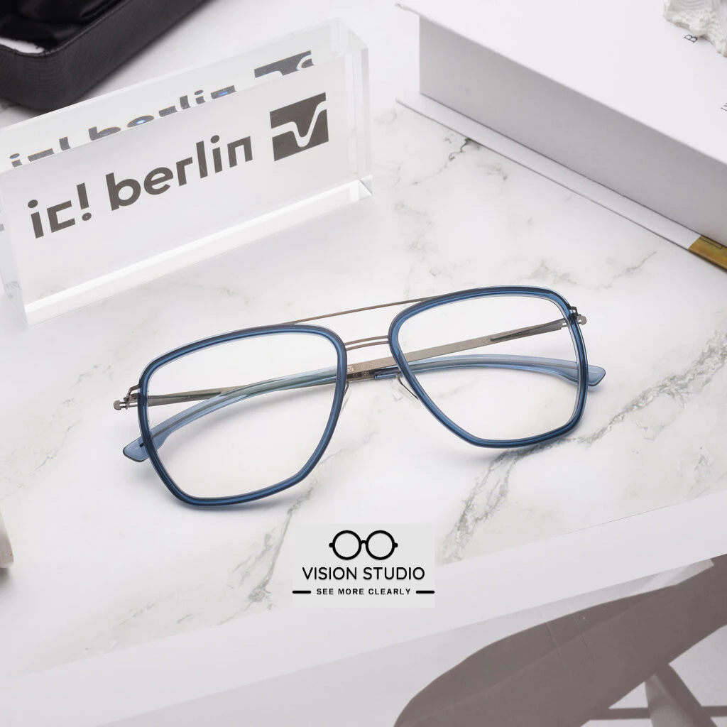 กรอบแว่น IC BERLIN Magnus Blue Water HD graphite | Shopee Thailand